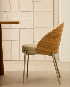 Krémová jídelní židle Eamy – Kave Home