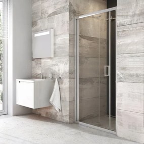 Ravak - Sprchové dveře Blix BLDZ2, 79 cm - lesklý Alubright, transparentní sklo
