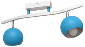 Bodové svítidlo MORRIS 2xE27/15W/230V modrá