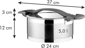 TESCOMA Kastrol ULTIMA s poklicí ø 24 cm, 5,0 l