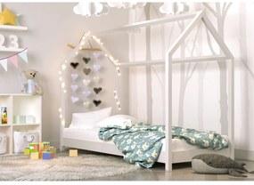 BabyBeds Dětská postel domeček BELLA bílá Velikost postele: 160x80 cm Bílá