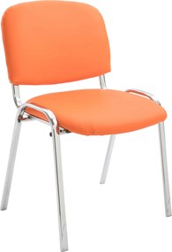 Konferenční židle Ken C umělá kůže – oranžová