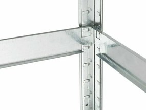 Fistar Regál 180x100x60 cm kovový zinkovaný 5-policový, nosnost 750 kg