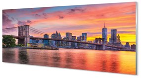 akrylový obraz most sunrise 120x60 cm