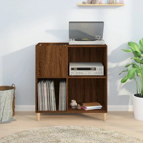 Skříňka Na Lp Desky Hnědý Dub 84,5X38X89 Cm Kompozitní Dřevo