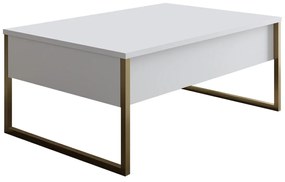 Konferenční stolek Luxe White and Gold