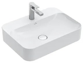 Villeroy & Boch Finion - Umyvadlo na desku se skrytým přepadem, 600x445 mm, s CeramicPlus, alpská bílá 414264R1