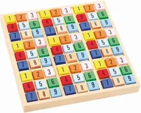 Small Foot Dřevěné sudoku barevné kostičky / od 6 let