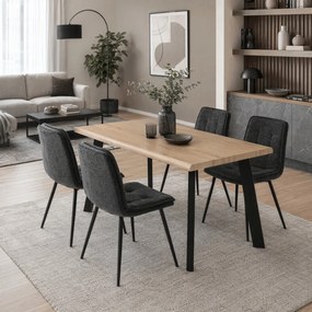 Autronic Jídelní stůl HT-F4514 140x80 cm Odstín: Dub šedý