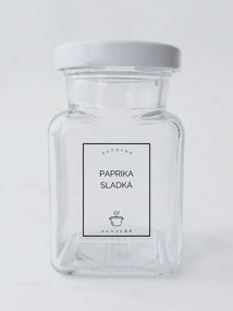 Samolepka na kořenky PAPRIKA SLADKÁ průhledná 3 × 4 cm základní písmo
