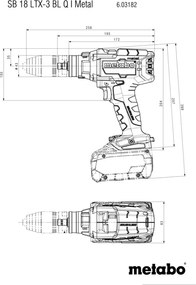 Metabo SB 18 LTX-3 BL Q I METAL 603182840