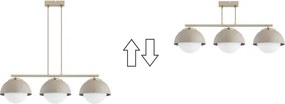 Brilagi - Lustr na lanku COSMO 3xE27/60W/230V béžová/zlatá