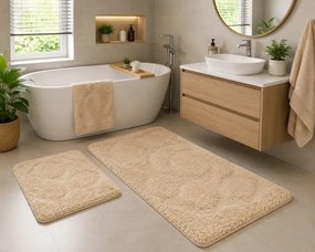 Bellatex BANYSILVER sada - bez výkroje Béžová 60x100 cm 60x50 cm (SADA)