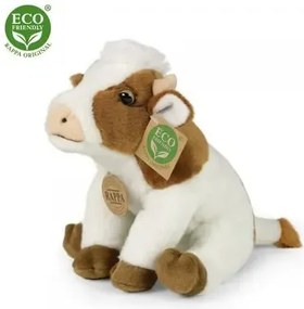 RAPPA Plyšová kráva 18 cm / ECO-FRIENDLY / od 0 měsíců