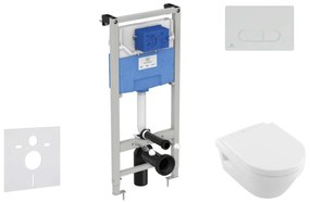 Ideal Standard ProSys - Set předstěnové instalace, klozetu a sedátka Architectura, tlačítka Oleas M1, DirectFlush, SoftClose, CeramicPlus, chrom ProSys120M SP48