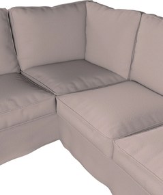 Potah na pohovku IKEA  Ektorp rohová barva růžová látka pletený vzor