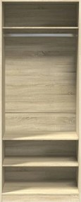 Šatní skříň dub sonoma 80 x 50 x 200 cm kompozitní dřevo 3307695