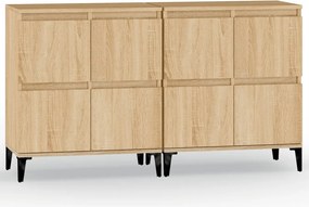Příborníky 2 ks dub sonoma 60 x 35 x 70 cm kompozitní dřevo 3185762