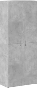Kartotéka betonově šedá 60 x 32 x 153 cm kompozitní dřevo 3276647