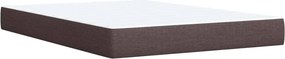 Box spring postel s matrací tmavě hnědá 160x200 cm textil 3285956