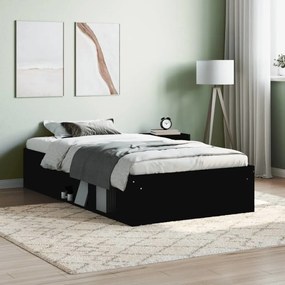 vidaXL Rám postele 90 x 190 cm [3203840] Barva: Černá