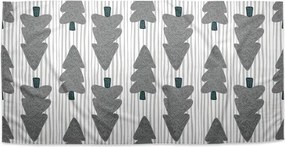 Sablio Ručník Šedé stromky - 30x50 cm