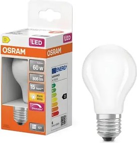 OSRAM LED Classic A60 / Žárovka / E27 / 5,9/7,5W / 806lm / 2700K / DIM