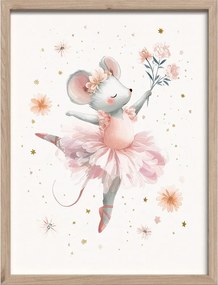 Dětský obrázek 30x40 cm Mouse Ballerina – Styler