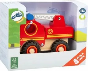 Small Foot Dřevěné hasičské auto s žebříkem / od 18 měsíců