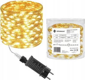 LED řetěz Nano Ježek - 3m, 300LED, 8 funkcí, IP44, teplá bílá