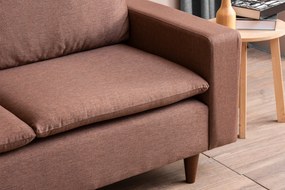 Hanah Home Rohová pohovka LUNGO světle hnědá