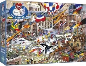 GIBSONS Puzzle Miluji víkend / 1000 dílků / 68 × 49 cm