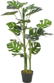 vidaXL Umělá rostlina monstera s květináčem zelená 100 cm [280182]