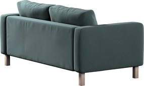 Potah na pohovku IKEA  Karlstad 2-místná, nerozkládací, krátký barva zelená látka sametová