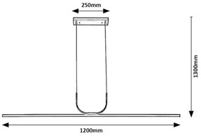 Rabalux 72127 - LED Lustr na lanku ELIA LED/25W/230V 3000K černá