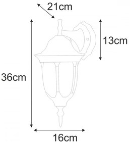 Nástěnné svítidlo K-5007A/N DOWN z řady VASCO