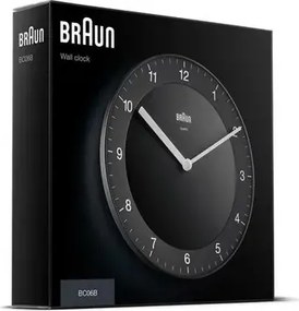 Braun BC06 černá / Nástěnné hodiny / Analogové / 1x AA baterie / průmě