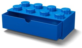 Modrý stolní box se zásuvkou LEGO®, 31 x 16 cm