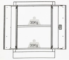 Dílenská skříňka Procarosa PROFI TGC-1300 - hluboká Barva: Šedá