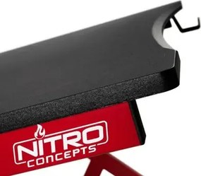 Nitro Concepts D12 černo-červená / Herní stůl / Š: 116 cm / V: 75 cm /