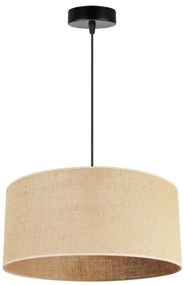 Závěsné svítidlo Juta, 1x jutové stínítko, (výběr ze 2 barev konstrukce), (fi 40cm, ve 20cm)