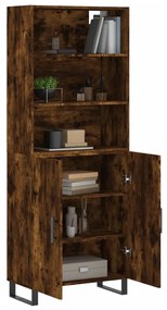 Skříň highboard kouřový dub 69,5 x 34 x 180 cm kompozitní dřevo,  3189282