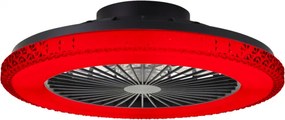Brilliant G60040/06  Stmívatelné LED svítidlo BADRIA &amp; reverzní VENTILÁTOR + funkce LED