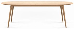 PLAYdinner Lamé, Jídelní Stůl, ve velikostech 180, 230, 280cm druh dřeva: Dub - White Oil, rozměr stolu: 230x105cm