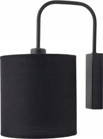 Nástěnná lampa Lamego 4043 Shilo s minimalistickým stínidlem, černá
