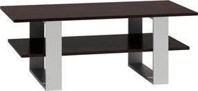 Konferenční stolek MARTES wenge/bílá (120 x 60) cm