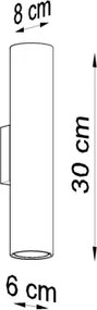 Nástěnné svítidlo SOLLUX Lagos 2 GU10 2x40W bez zdroje SL.0330 černá