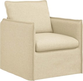 Set pohovek 2 ks Krémová Textil 3407616