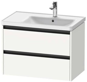 Duravit Ketho.2 - Umyvadlová skříňka 55x78x46 cm, 2 zásuvky, matná bílá K25286018180000