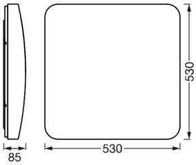 Ledvance - LED Stmívatelné stropní svítidlo SMART+ CLEAM LED/42W/230V Wi-Fi